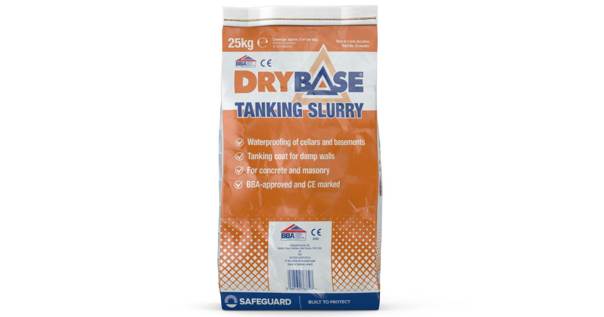 Drybase Tanking Slurry - Waterproof Tanking Slurry for Concrete and ...