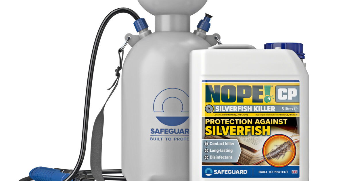 NOPE! CP Silverfish Killer (5L) and Pressure Sprayer | Safeguard Europe