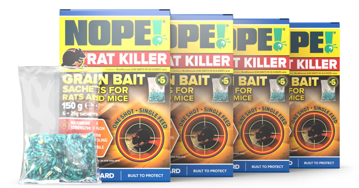 NOPE! Rat Killer Grain Bait Sachets | Safeguard Europe