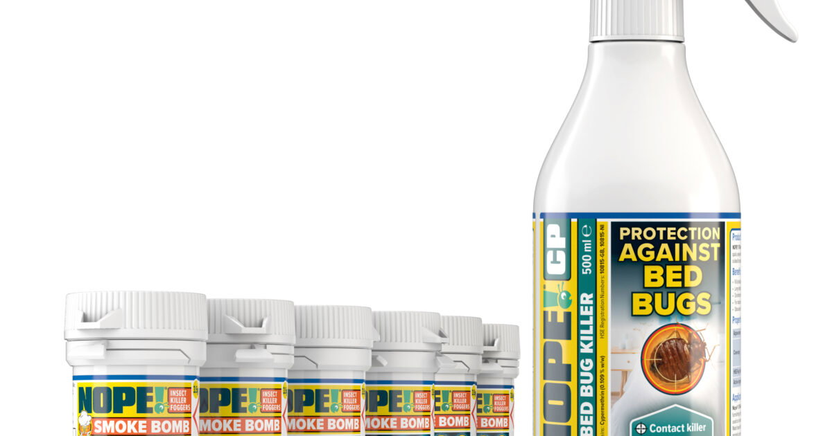 NOPE! CP Bed Bug Killer Spray and NOPE Insect Killer Smoke Bombs