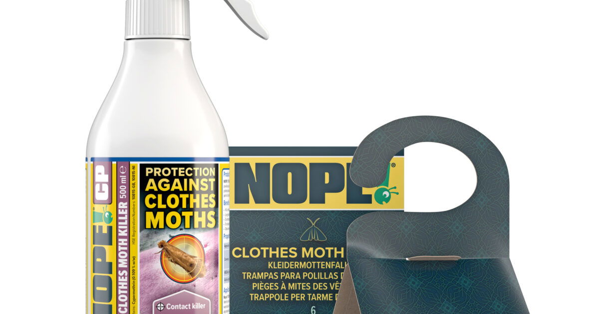 NOPE! Clothes Moth Traps and NOPE! CP Moth Killer Spray - Moths - Pest ...